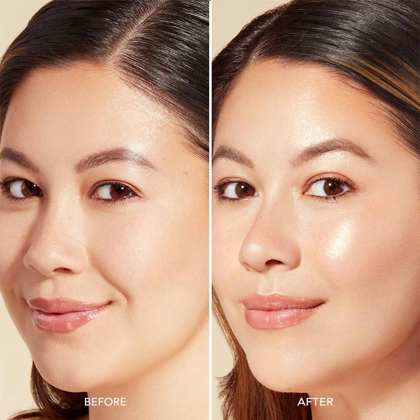 Create a second-skin luminosity with our skincare-infused highlighter