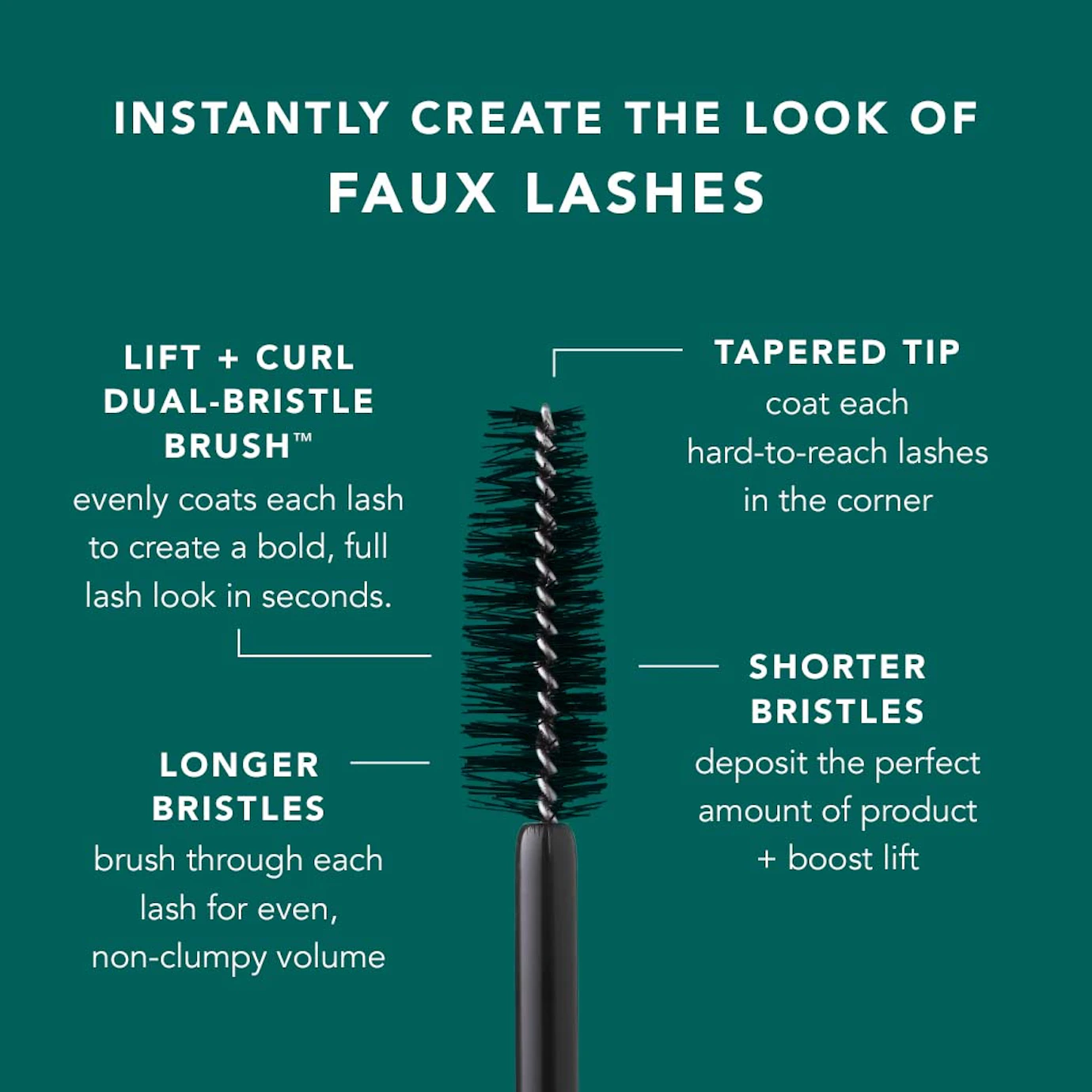 Peptide-packed, lash-loving Liquid Lash™ Volumizer Mascara